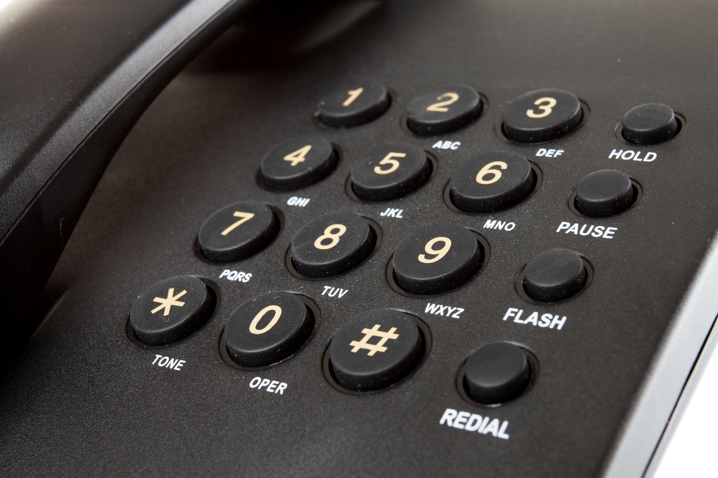 Large Button Phone with Large Numbers and Key Pads for Easier Dialing